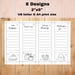 8 Printable Fall Coloring Bookmarks | Digital PDF Download | Coloring ...