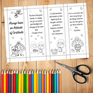 8 Printable Fall Coloring Bookmarks | Digital PDF Download | Coloring ...