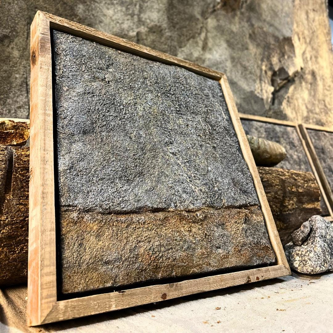 Decorative Concrete Wall Art Panels | 3-piece Textured Panel Set - Etsy