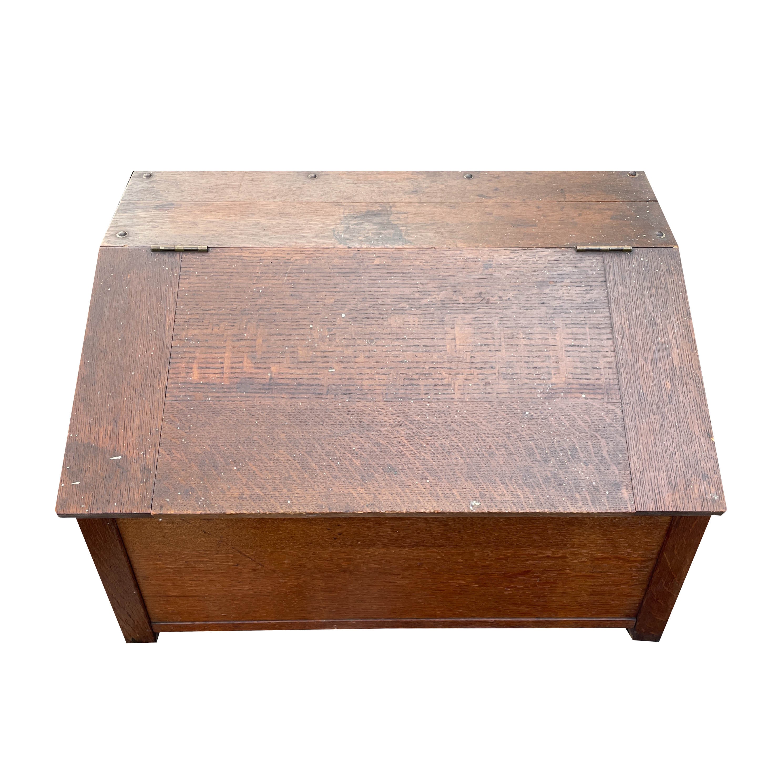 NY Only: Wonderful Mission Style Shopkeepers Desk or Clerks Desk. Looks ...