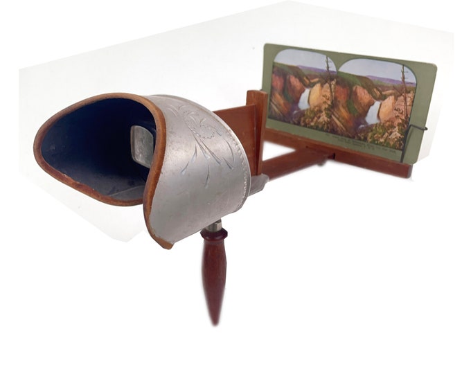 Early 1900s Stereogram Viewer With 50 (fifty!!) Colorized Cards With ...