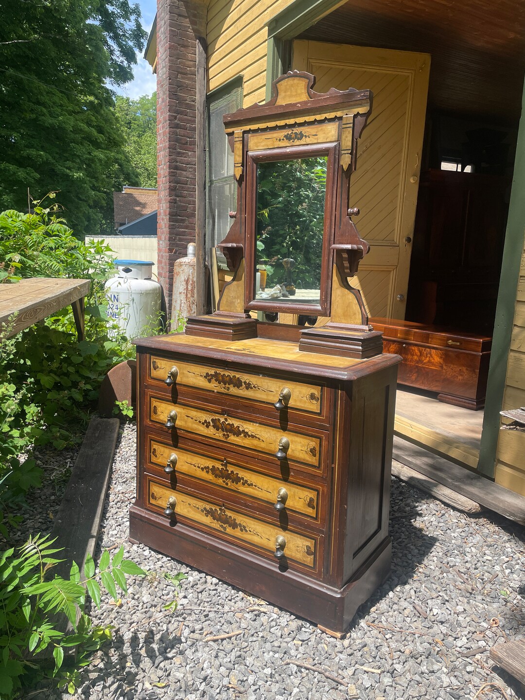 New York Only: Exquisite Hand Painted Renaissance Revival 19th Century ...