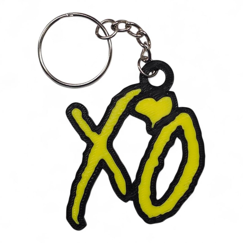 XO Keychain: the Weeknd Fan 3D Printed Keyring - Etsy