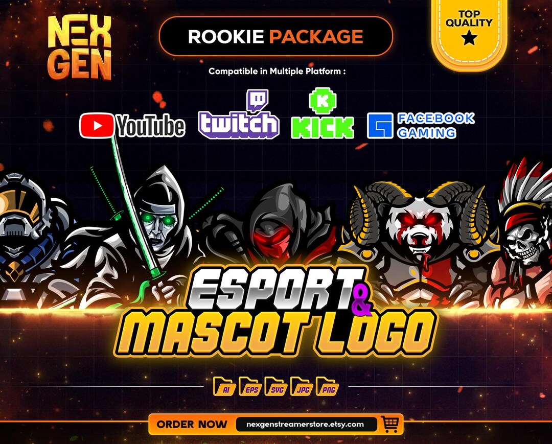 Custom Esport Logo Gaming or Gaming Logo for Your Brand, E-sport Team ...