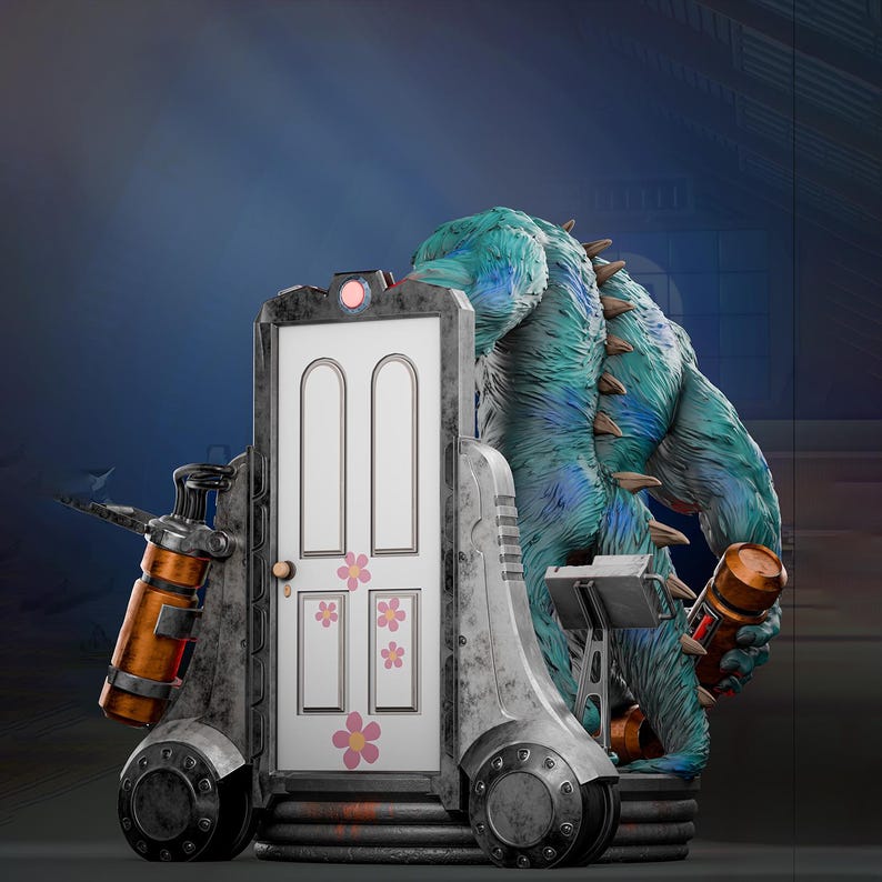 Monster Duo STL Statue | 1:6 Scale | No Support STL | 3D Print Model ...