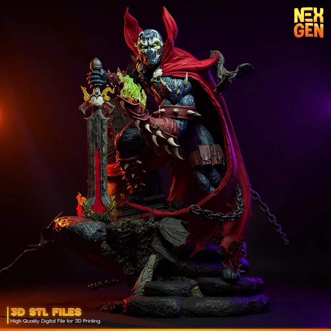 Demonic Knight Statue 1/6 Scale STL | High Detail Digital File for ...