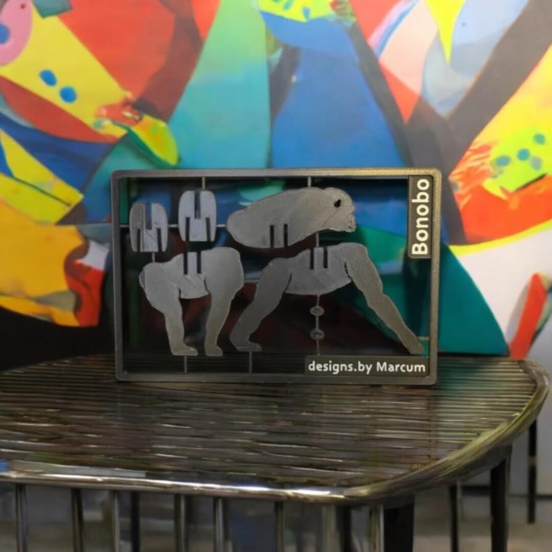 3D Printed Monkey Kit Card – DIY Craft Kit for a Fun, Interactive ...