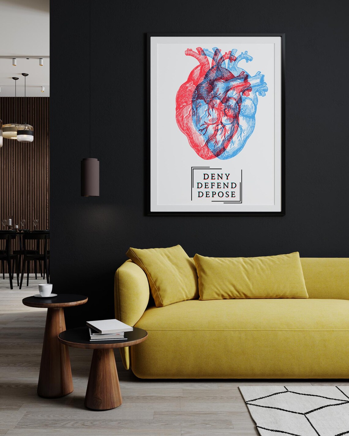 Deny Defend Depose Wall Art UHO Healthcare Activism Digital Print ...