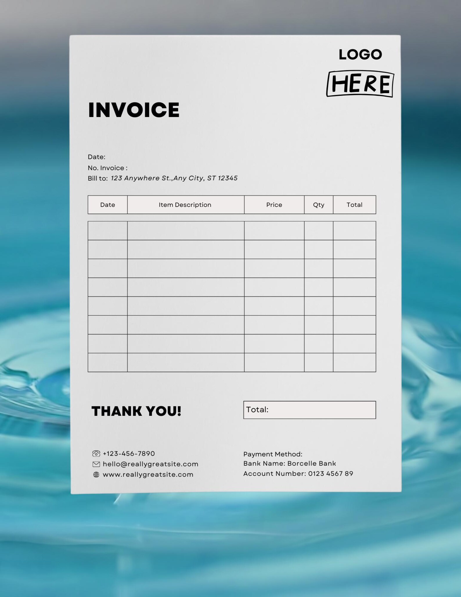 Minimal Invoice Receipt Bundle - Etsy