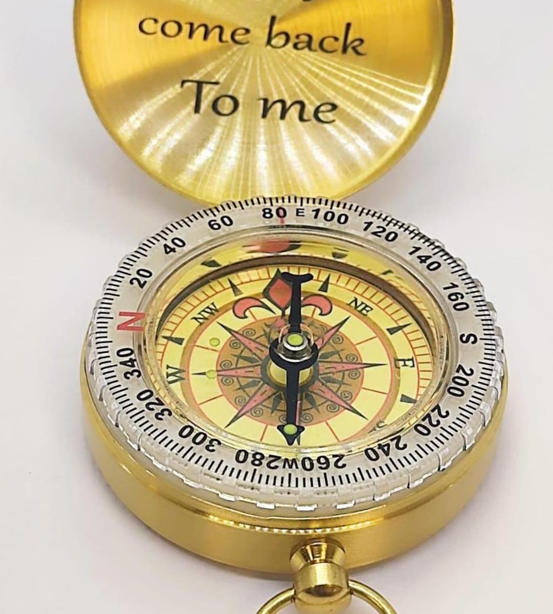 Compass, Golden Vintage, Unique and Meaningful Gift for Adventurers and ...