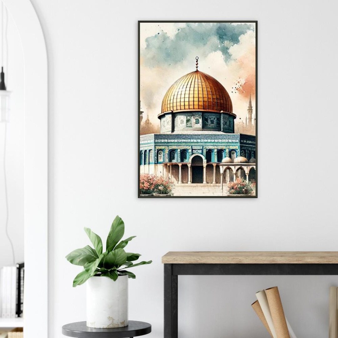 Framed Masjid Al Aqsa Poster - Stunning Landmark Print - Perfect Gift ...