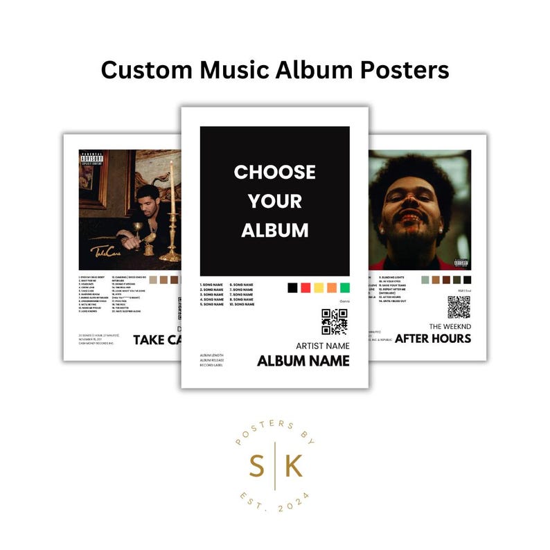 Custom Music Album Posters - Etsy