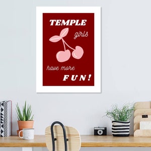 Customizable College Girls Wall Poster - Etsy