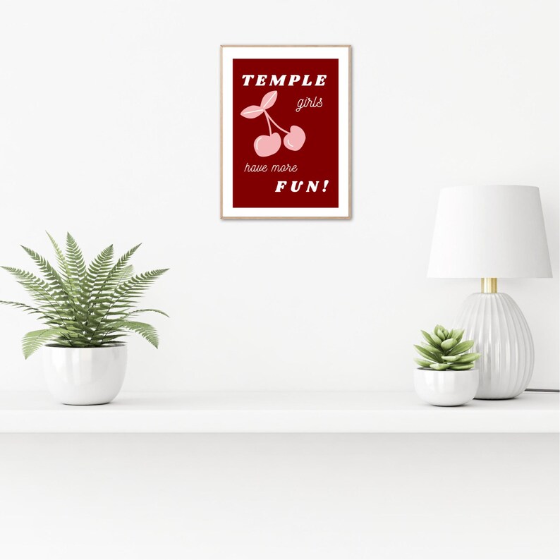 Customizable College Girls Wall Poster - Etsy