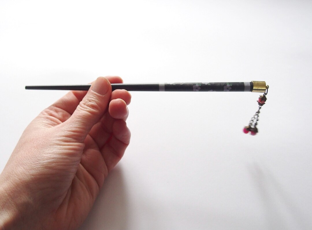 Japanese Kanzashi Hairstick With Dangle Element - Etsy