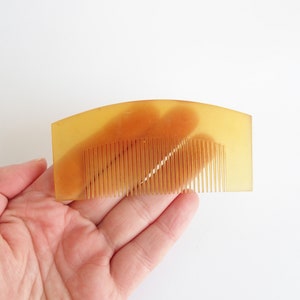 Yellow Kushi Comb Vintage Japanese Hair Accessory Traditional - Etsy
