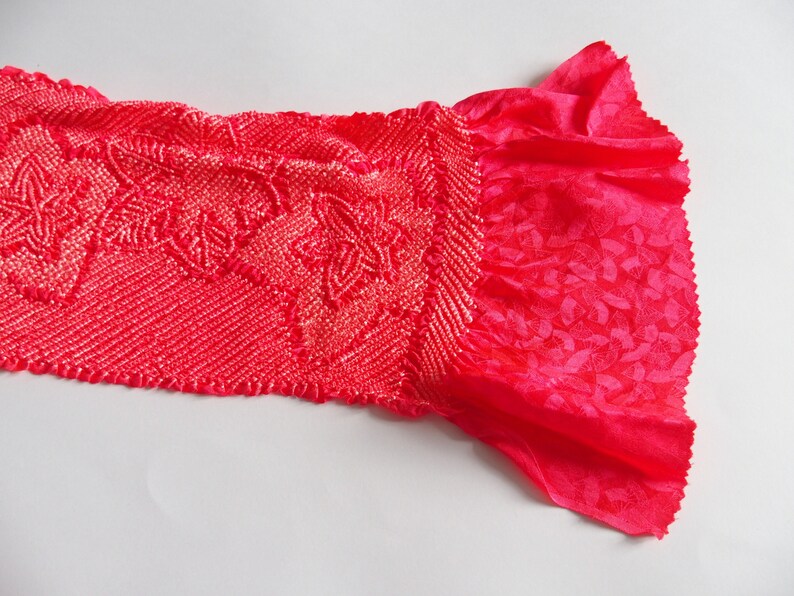 Obiage Hot Pink With White Shibori Floral Stretch Elements Artful ...