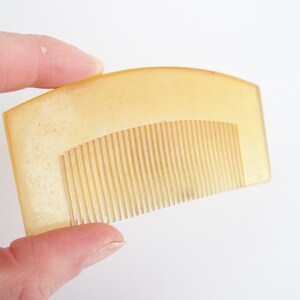 Yellow Kushi Comb Vintage Japanese Hair Accessory Traditional - Etsy