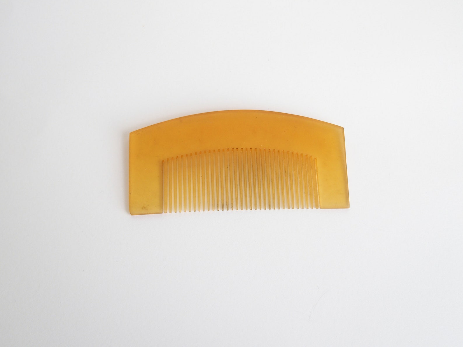 Yellow Kushi Comb Vintage Japanese Hair Accessory Traditional - Etsy