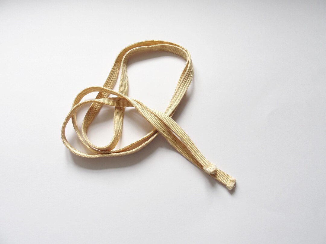 Japanese Obijime Light Vanilla Yellow Kitsuke From Japan - Etsy