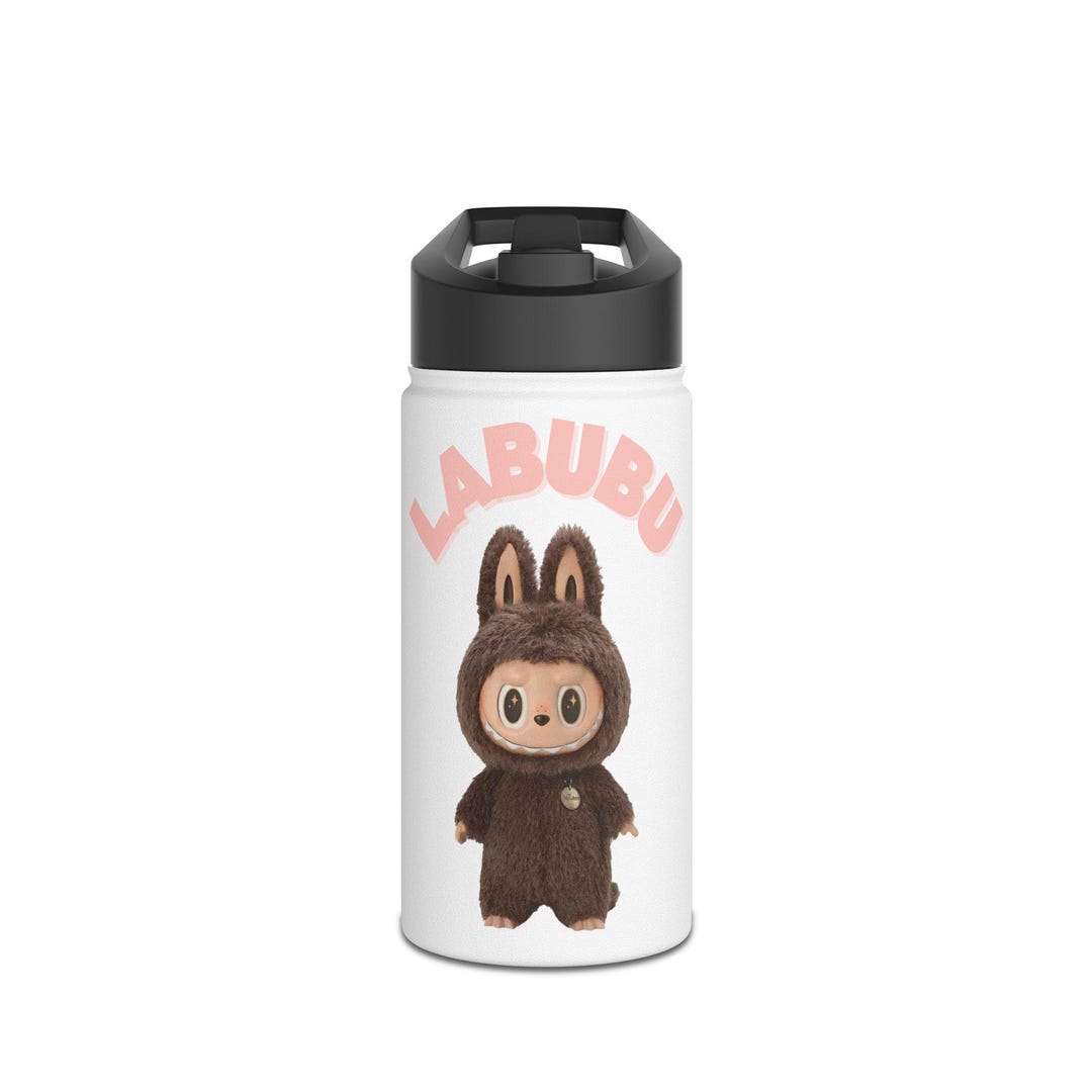 Kawaii Labubu Stainless Steel Water Bottle, Cute Animal Design for Kids ...