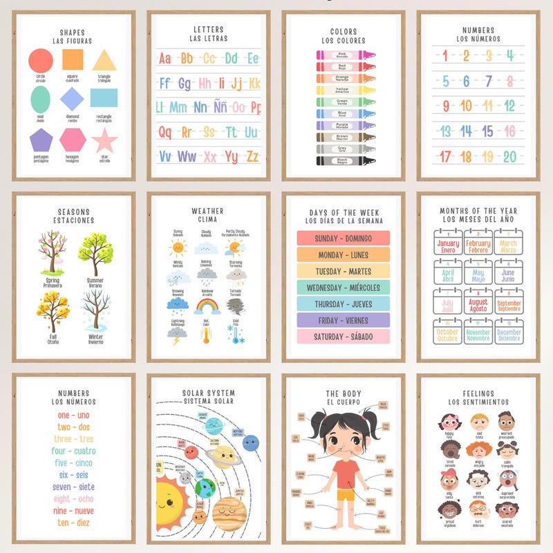 Toddler Art Spanish - Etsy