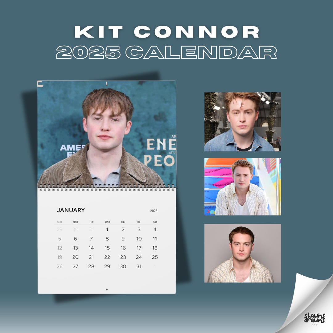Kit Connor Calendar 2025 Calendar Wall Calendar 2025, Planner 2025 Kit ...