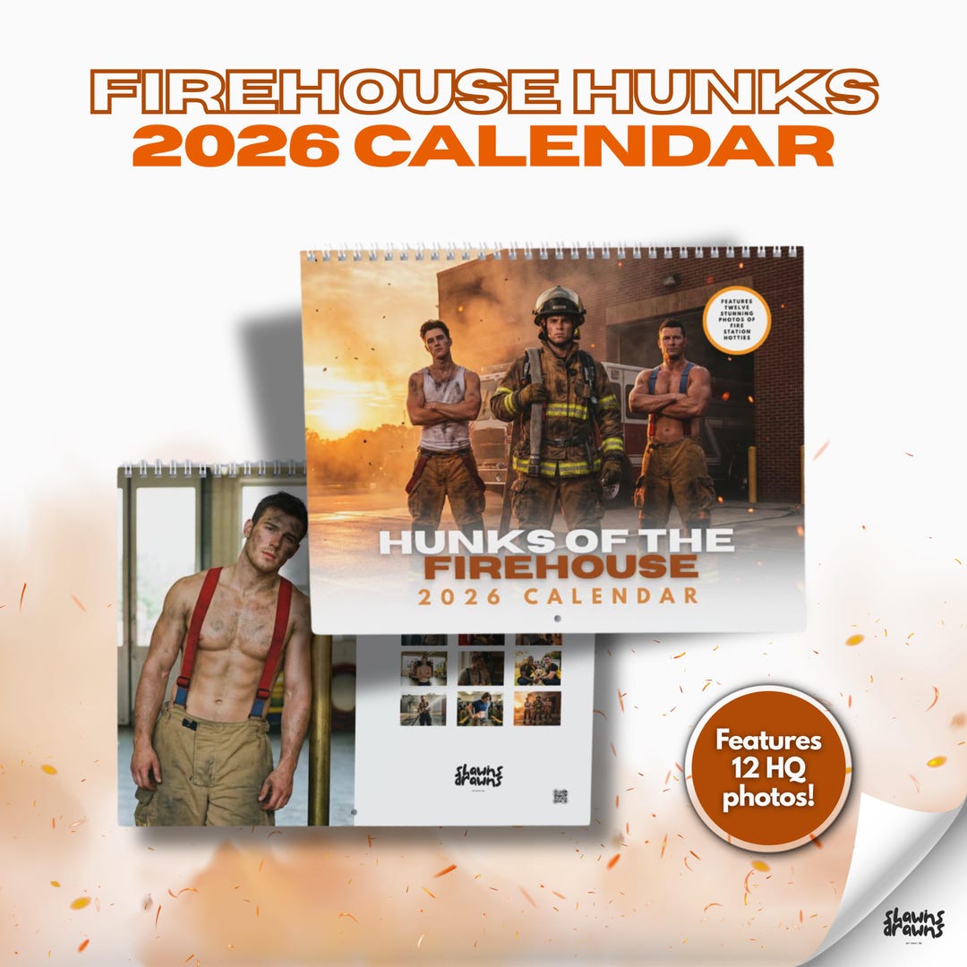 2026 Firefighter Calendar, Hunks of the Firehouse, Hot Guys Wall ...