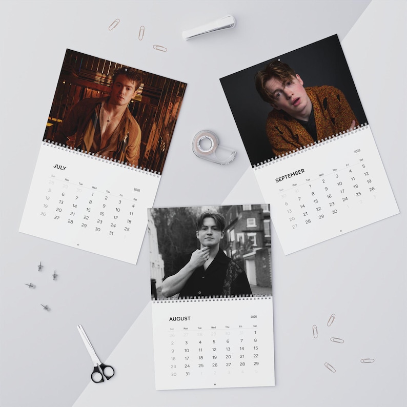 Kit Connor 2026 Wall Calendar, Kit Connor Fan Merch, Christmas New ...