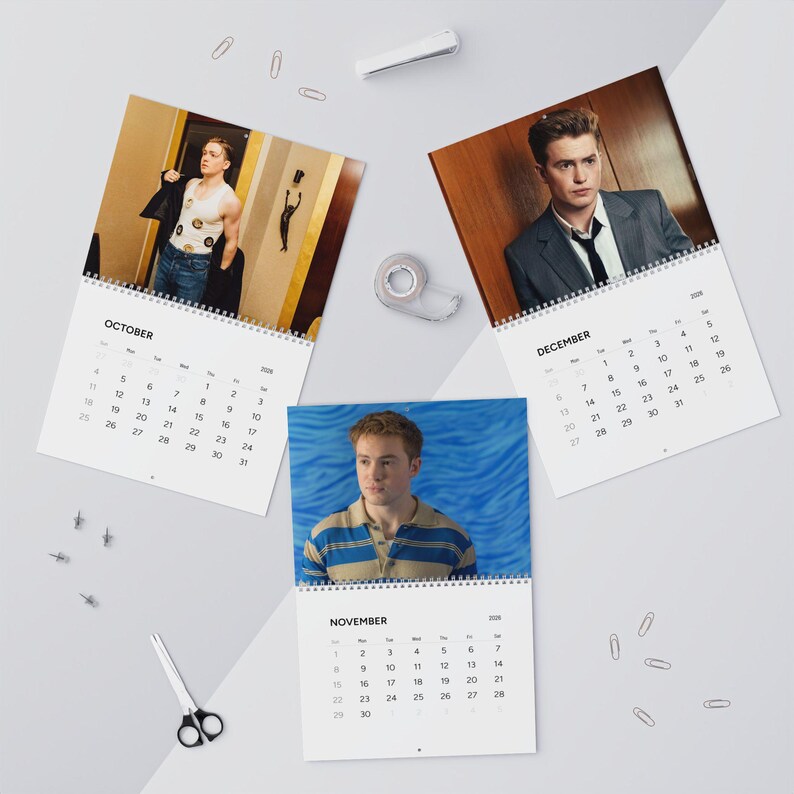 Kit Connor 2026 Wall Calendar, Kit Connor Fan Merch, Christmas New ...