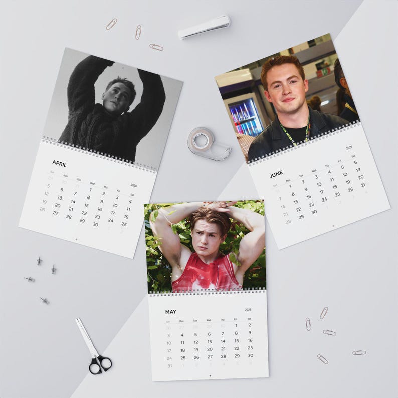 Kit Connor 2026 Wall Calendar, Kit Connor Fan Merch, Christmas New ...