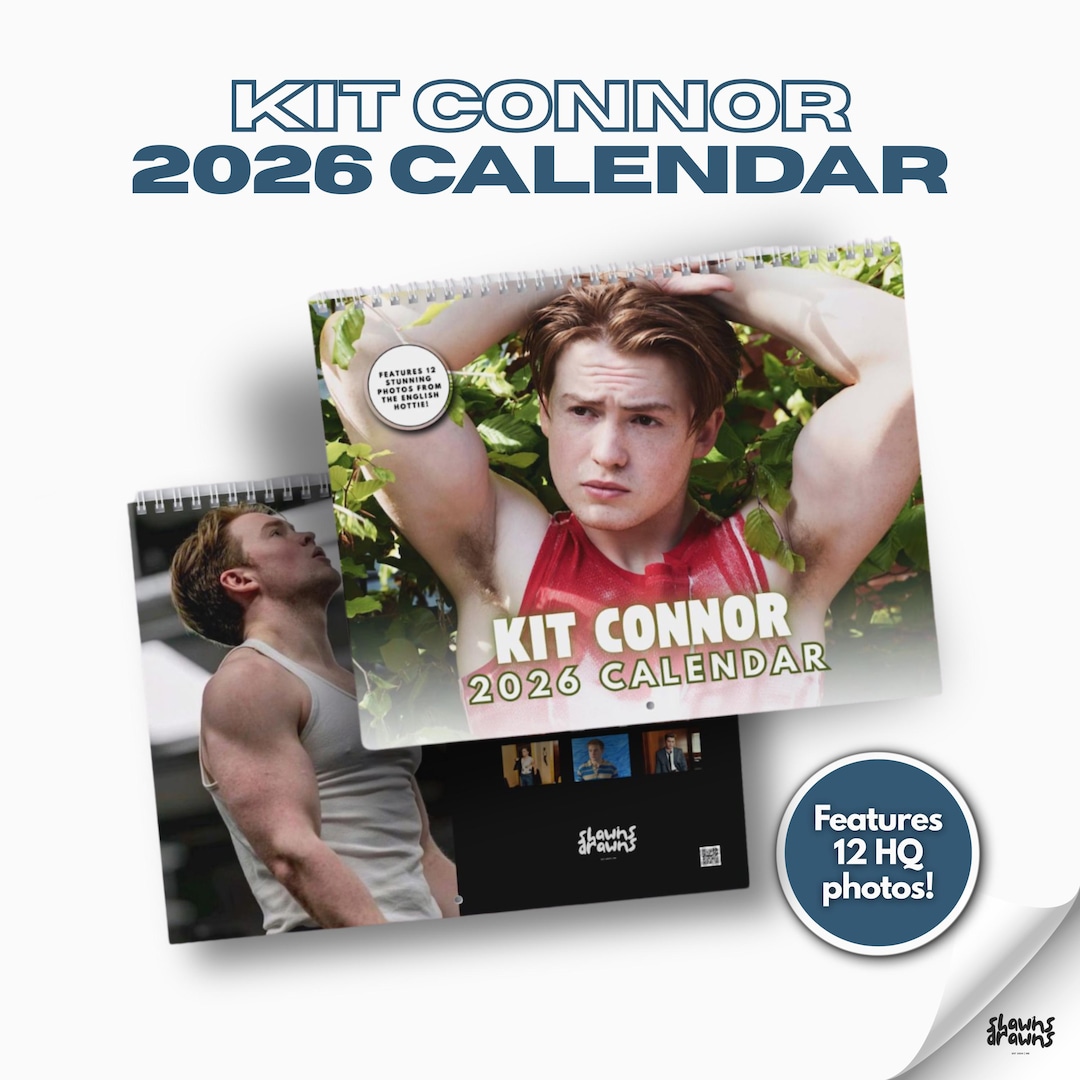 Kit Connor 2026 Wall Calendar, Kit Connor Fan Merch, Christmas New ...