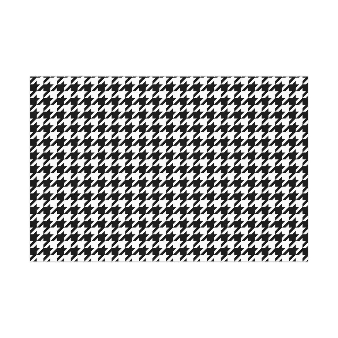 Houndstooth Pattern Gift Wrap Paper - Etsy