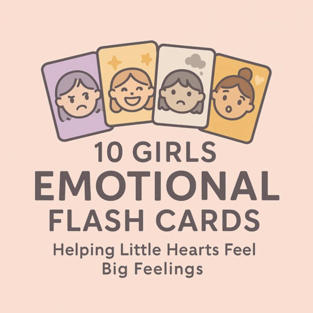 Emotional Flashcards for Girls | Interactive Feelings Cards ...