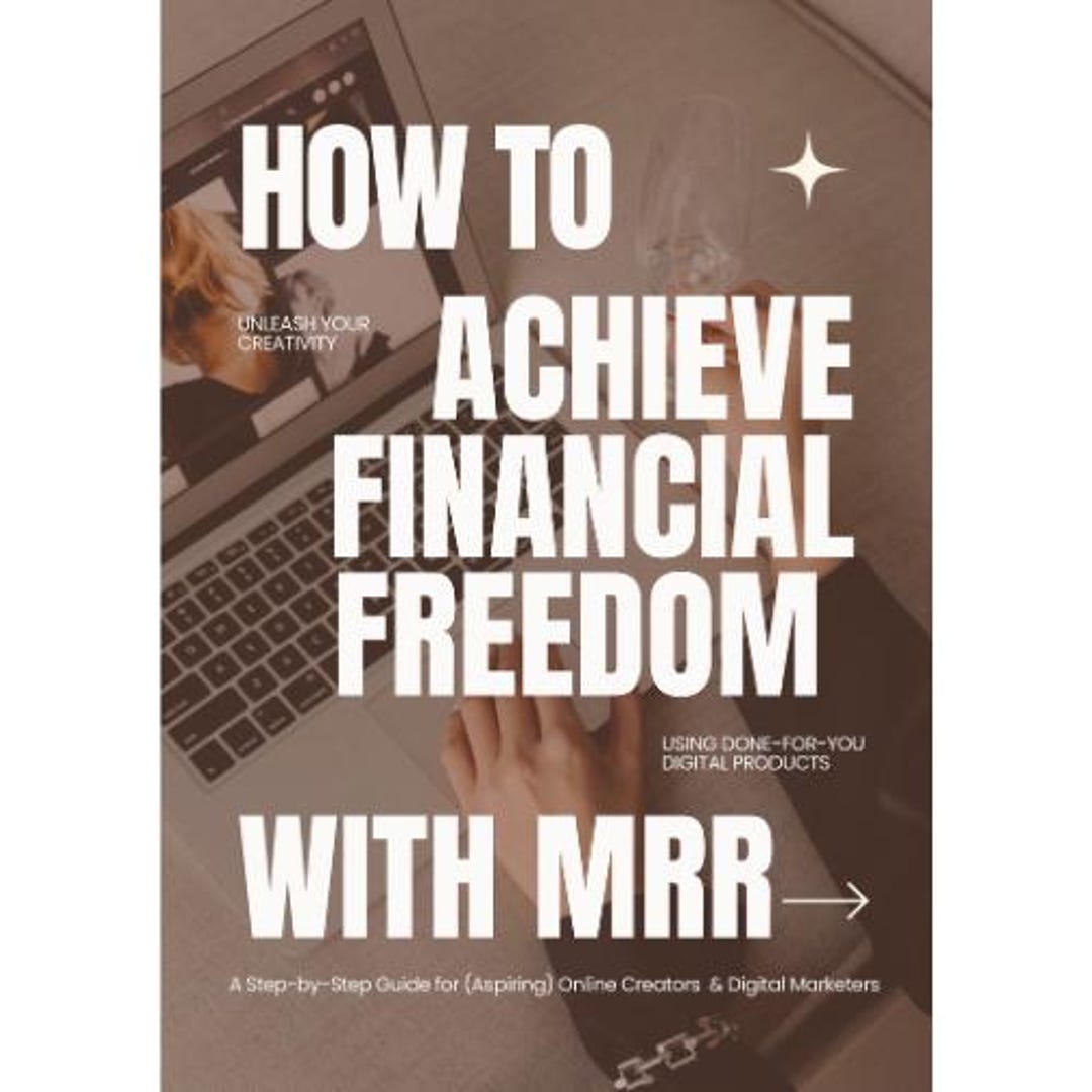 How to Create Financial Freedom Workbook MRR - Etsy