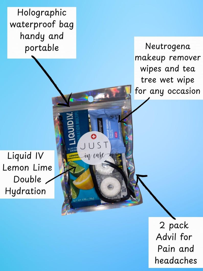 Hangover Kit Pre-filled - Bachelorette Party- Wedding (1 Pack) SALE ...