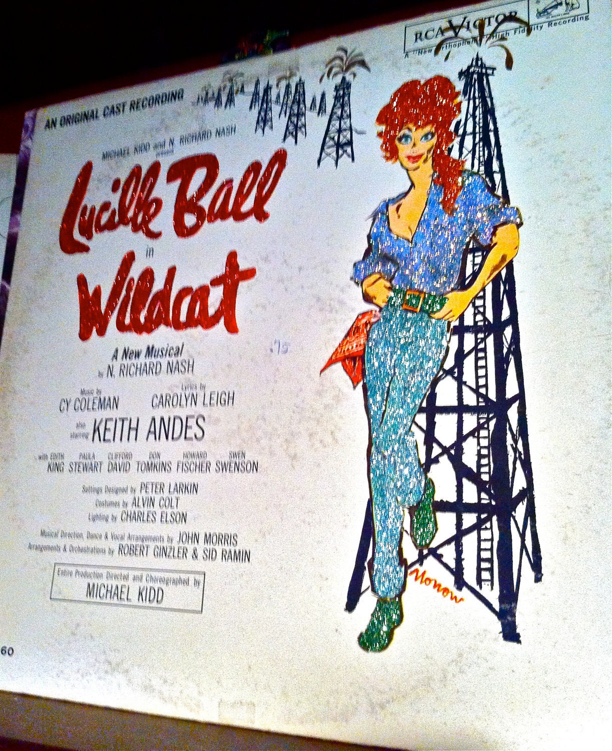 Glittered Lucille Ball Wildcat Album - Etsy