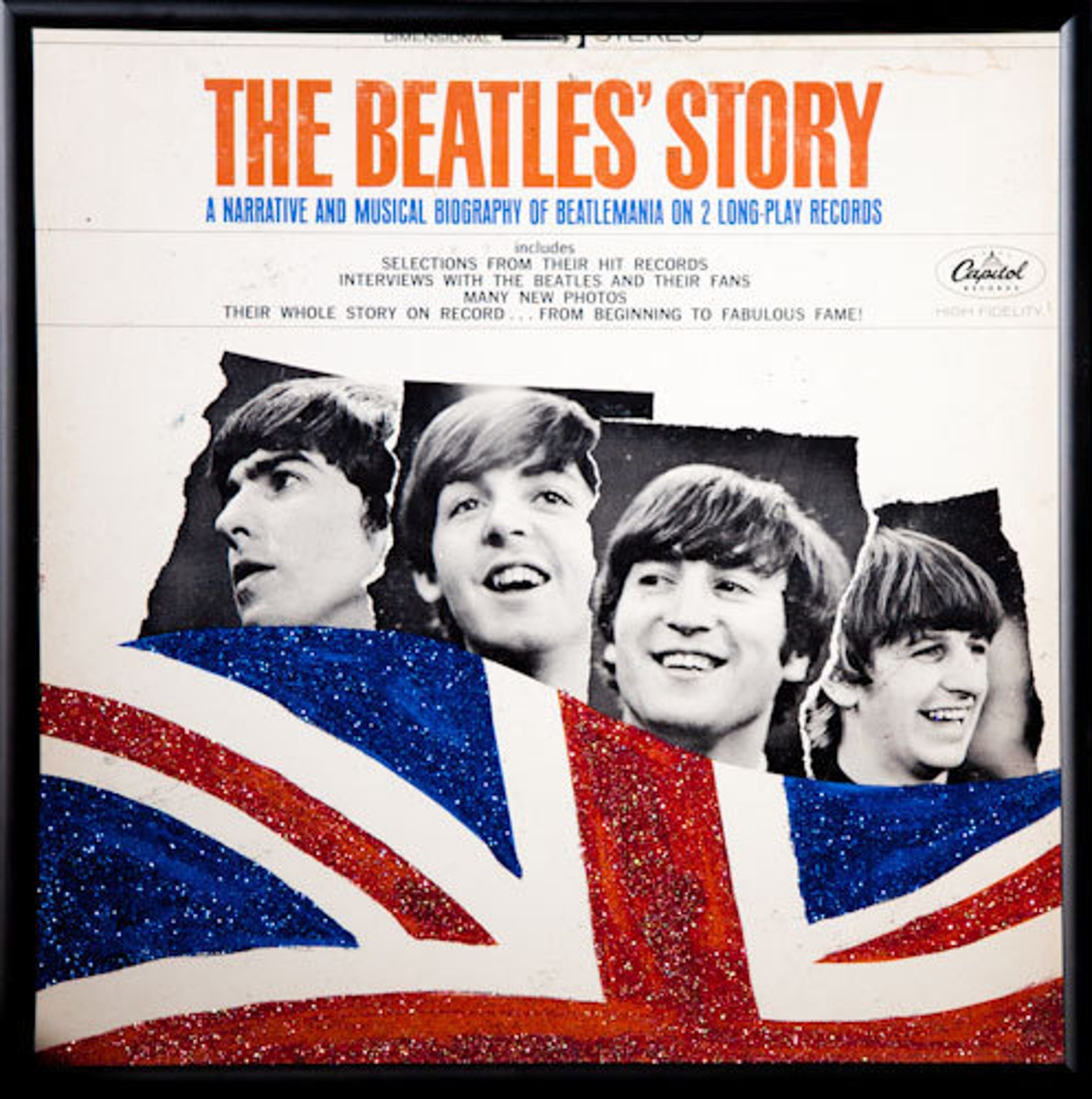 Glittered Beatles Story Album - Etsy