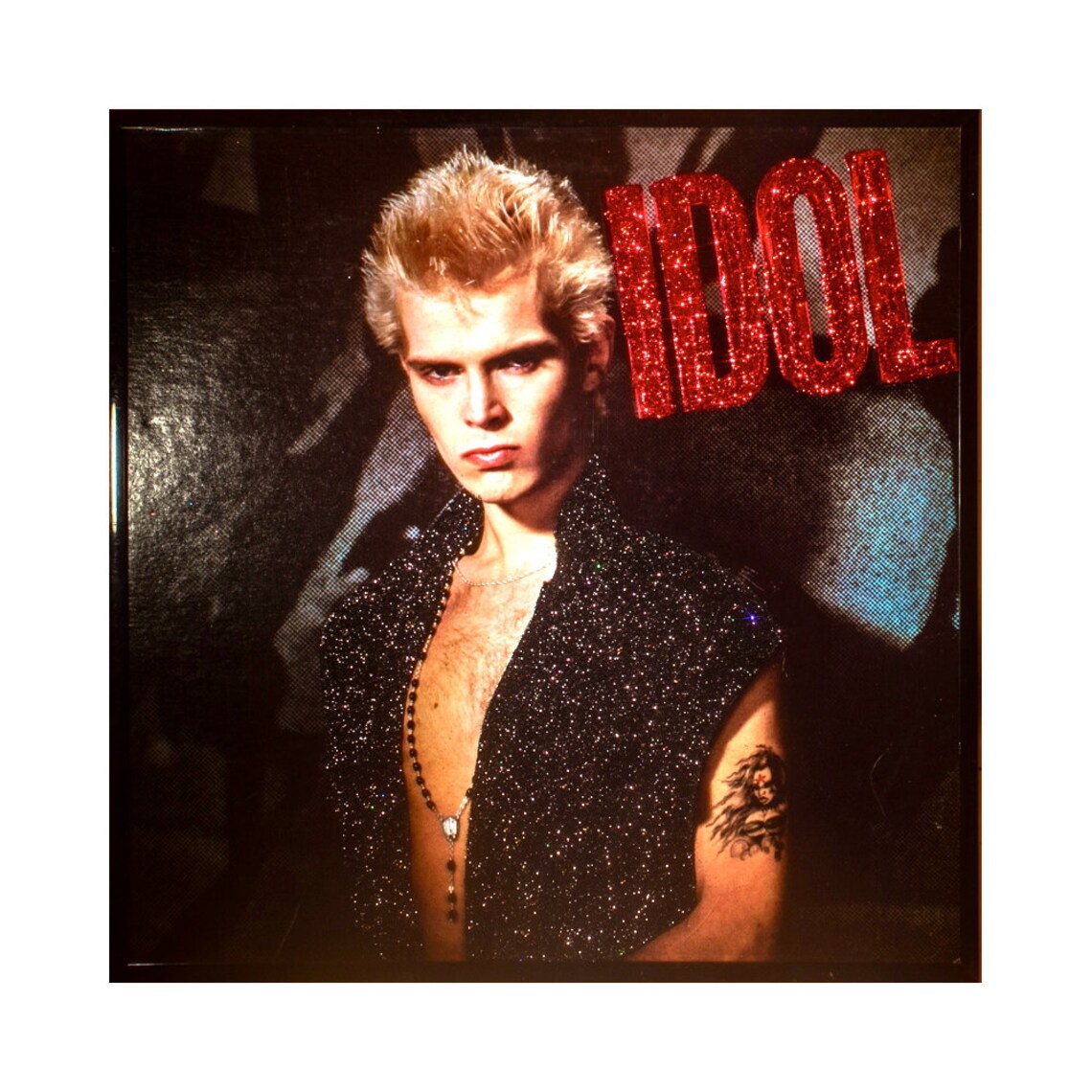 Glittered Vintage Billy Idol Album - Etsy