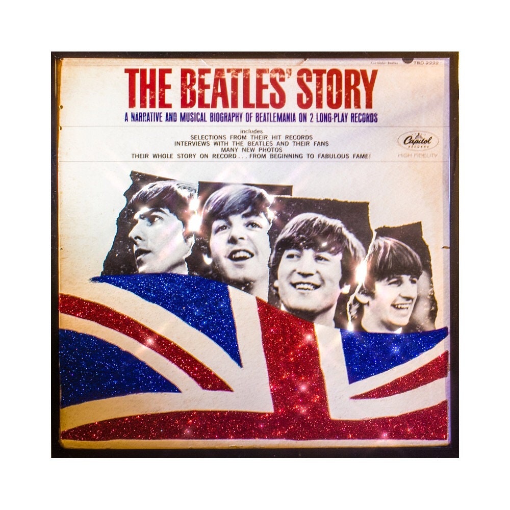 Glittered Beatles Story Album | Etsy