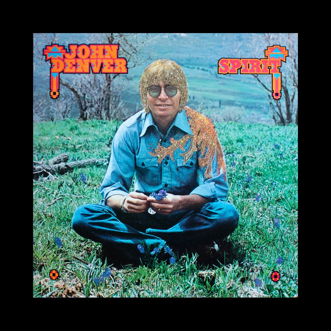 Glittered John Denver Album - Etsy