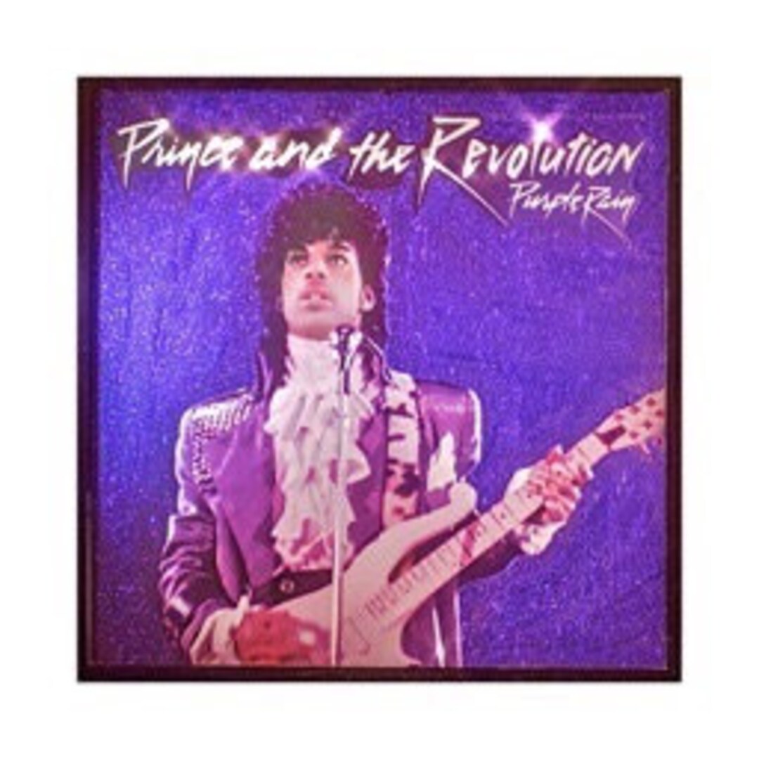 Glittered Prince Purple Rain Single Cover - Etsy