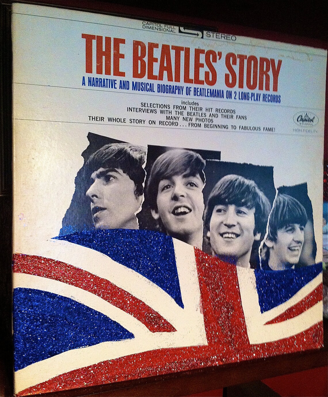 Glittered Beatles Story Album - Etsy