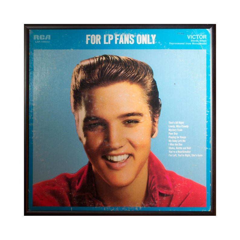 Glittered Elvis Presley for Lp Fans Only Album - Etsy