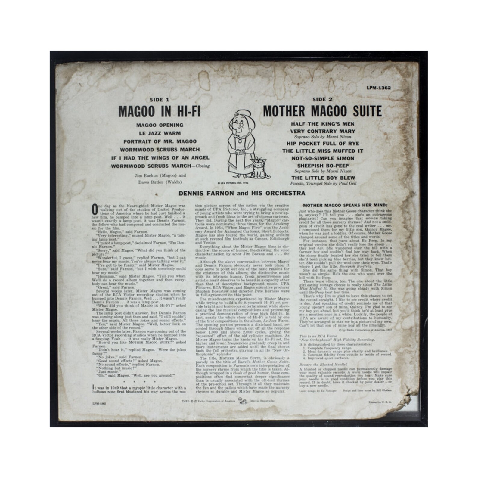 Glittered Mr Magoo Album Cover Art - Etsy