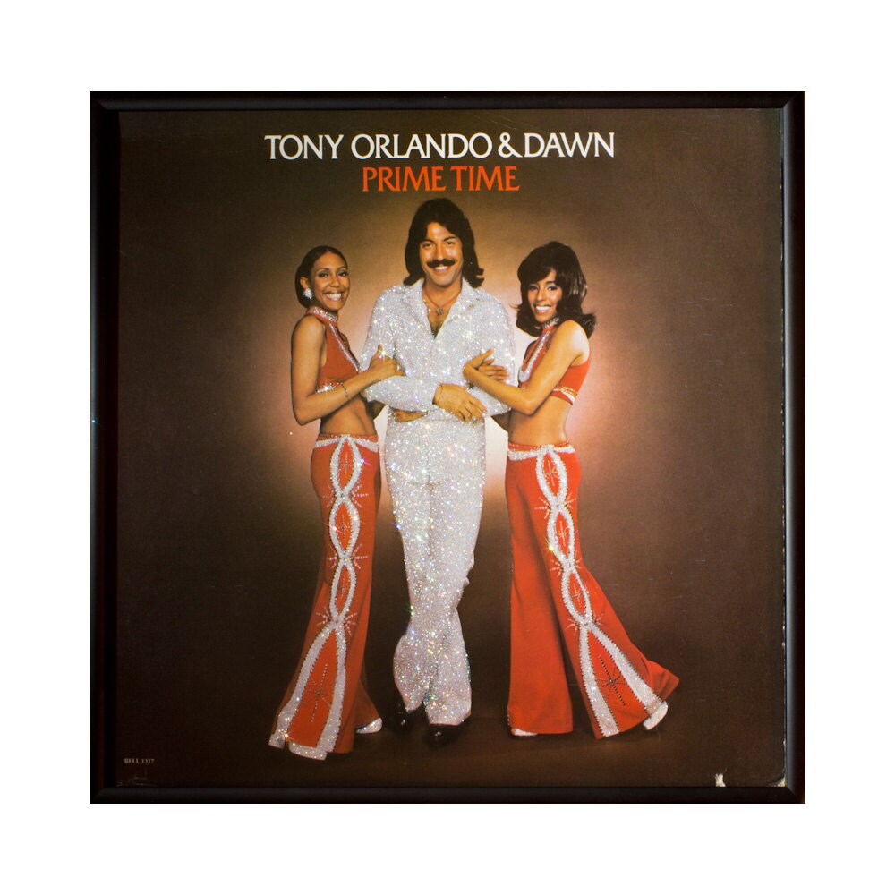 Glittered Tony Orlando and Dawn Prime Time Album - Etsy