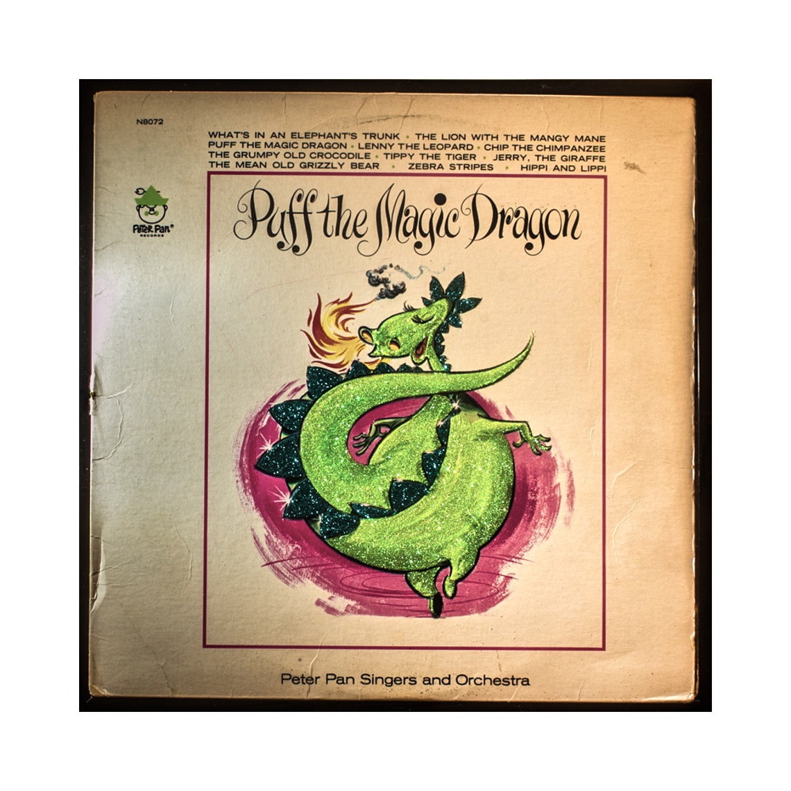 Glittered Vintage Puff the Magic Dragon Album - Etsy