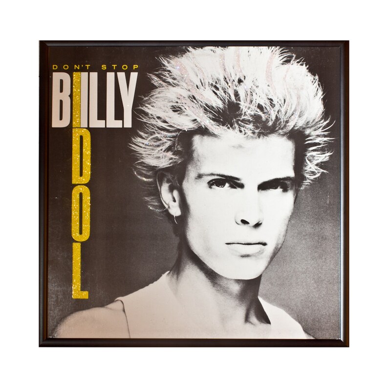 Glittered Billy Idol Don't Stop Album - Etsy