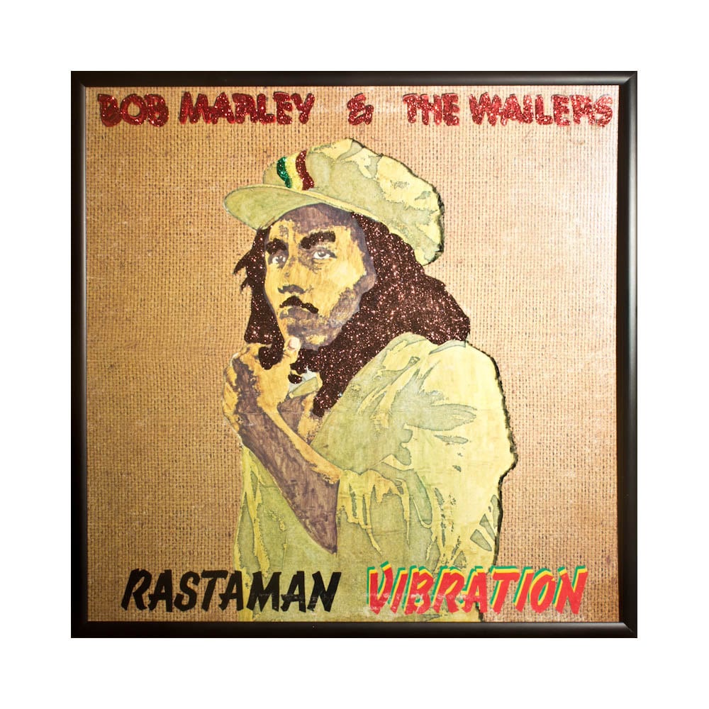 Glittered Bob Marley Rastaman Vibration Album - Etsy