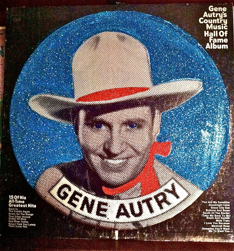 Glittered Gene Autry Album - Etsy